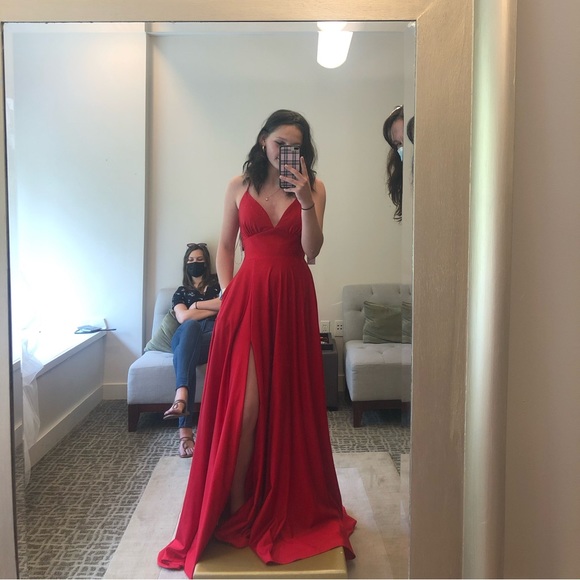 Dresses | Such A Beautiful Bright Red Prom Dress | Poshmark